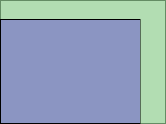 Visual TV Size Comparison : 11 inch 4x3 display vs 13 inch 936x702 display