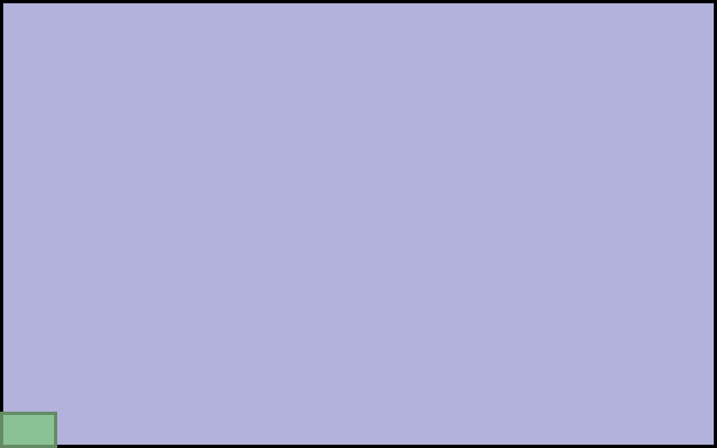 Visual TV Size Comparison : 12.7 inch 16x10 display vs 1 inch 16x10 display