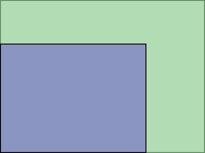 Visual TV Size Comparison : 15 inch 4x3 display vs 21 inch 4x3 display