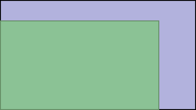 Visual TV Size Comparison : 16 inch 16x9 display vs 13 inch 16x9 display