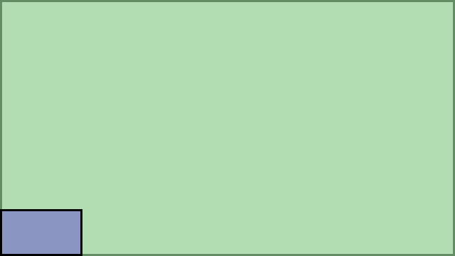 Visual TV Size Comparison : 18 inch 16x9 display vs 100 inch 16x9 display