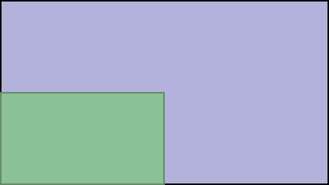 Visual TV Size Comparison : 43 inch 16x9 display vs 21.5 inch 16x9 display
