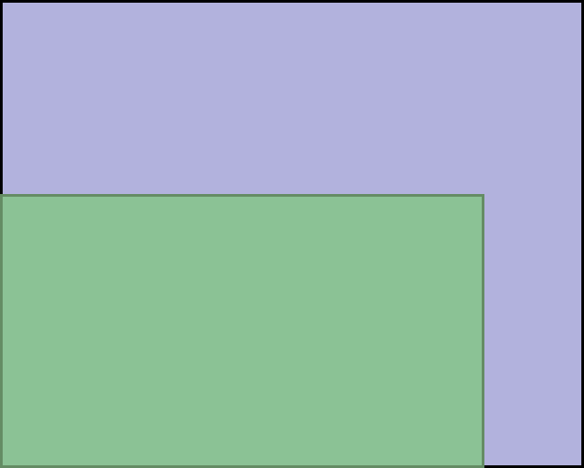 Visual TV Size Comparison : 43 inch 5x4 display vs 32 inch 16x9 display
