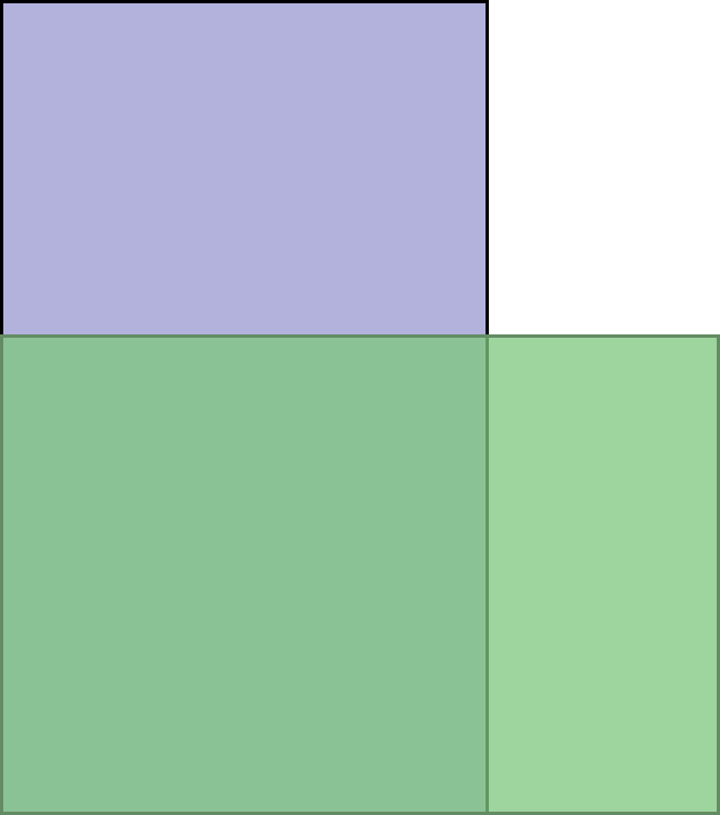 Visual TV Size Comparison : 6.7 inch 6x10 display vs 6.1 inch 3x2 display