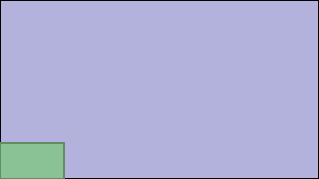 Visual TV Size Comparison : 620 inch 16x9 display vs 125 inch 16x9 display