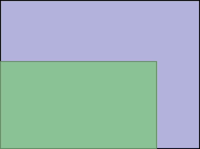 Visual TV Size Comparison : 7.9 inch 4x3 display vs 5.7 inch 16x9 display